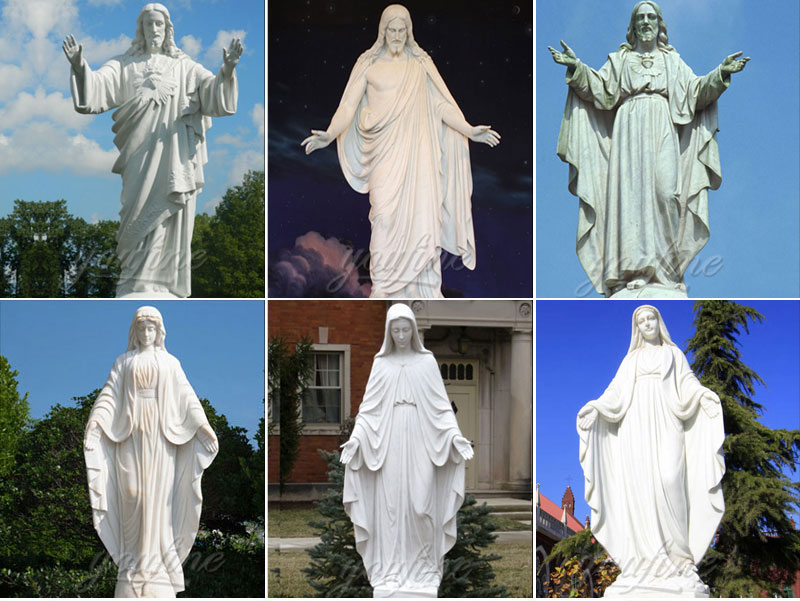 CHS-192 Catholic church giant famous figure statues of the sacred heart ...